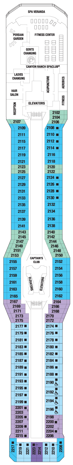 Celebrity Reflection Deck Plans