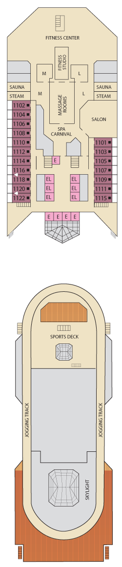 Carnival Valor Deck Plans