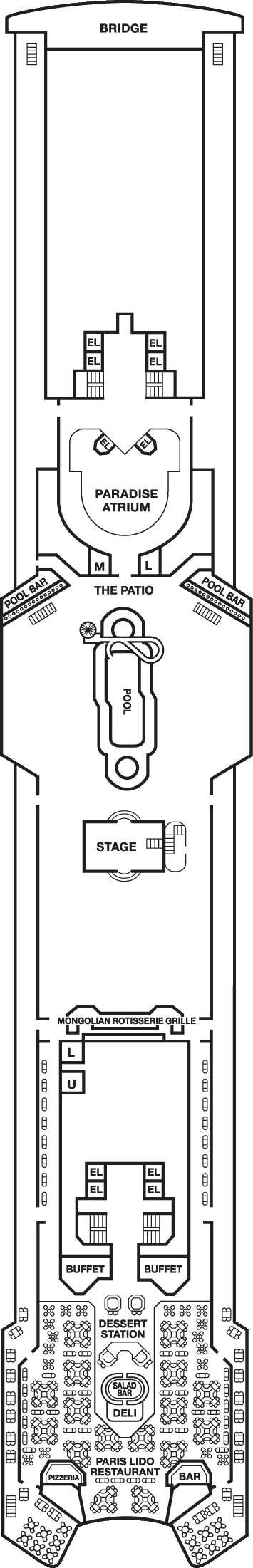 Carnival Paradise Deck Plans
