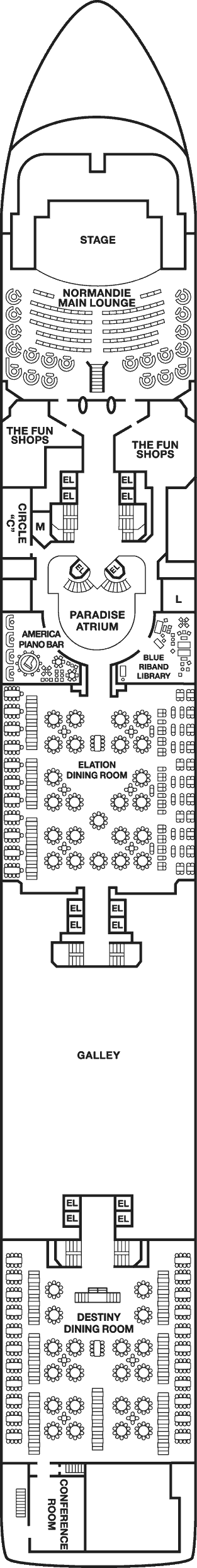 Carnival Paradise Deck Plans