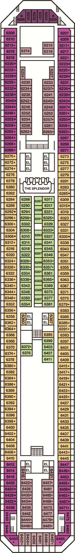 Carnival Splendor Deck Plans
