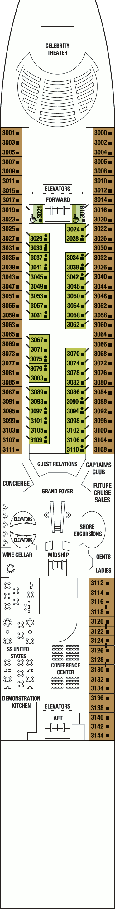 Celebrity Infinity Deck Plans