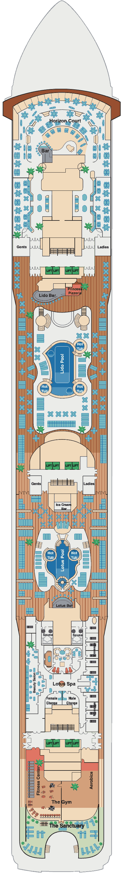 Coral Princess Deck Plans