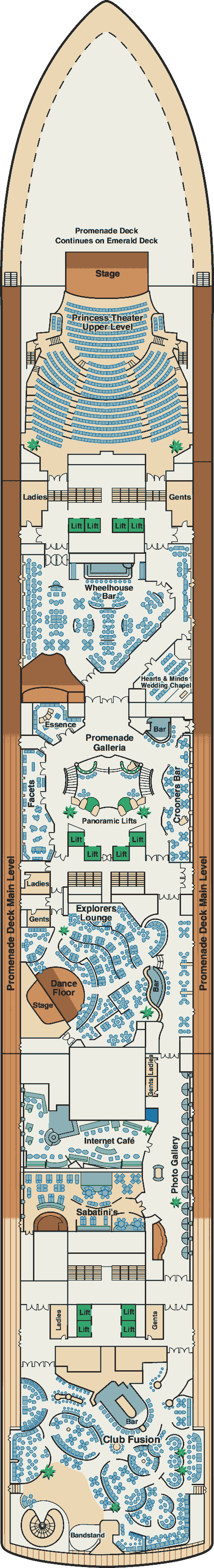 Diamond Princess Deck Plans