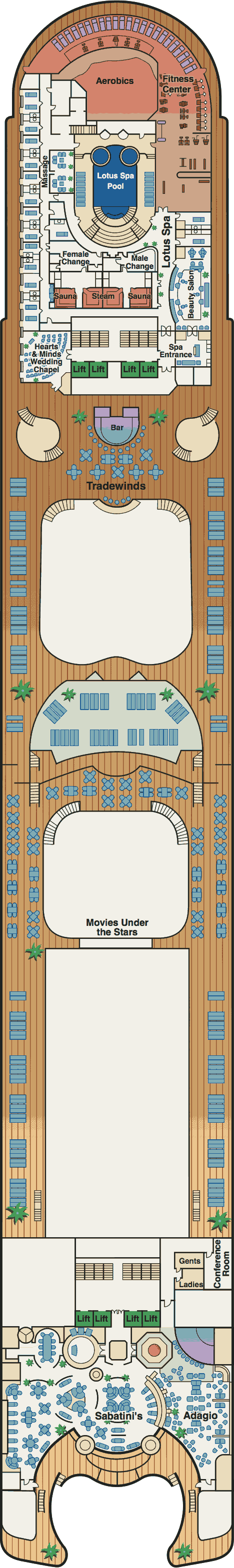 Emerald Princess Deck Plans