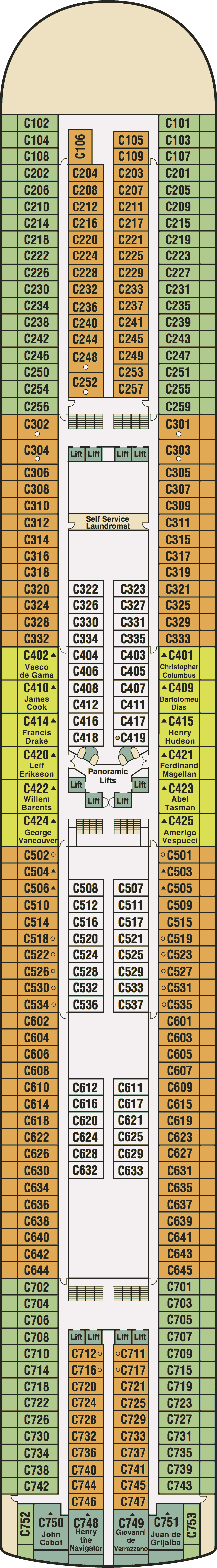 Grand Princess Deck Plans